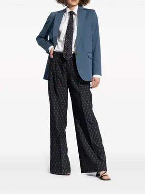Etro Single-breasted Cotton Blazer - Blue