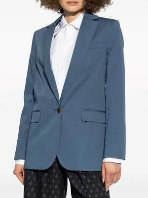 Etro Single-breasted Cotton Blazer - Blue