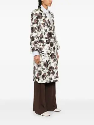 Alberto Biani Floral-print Coat