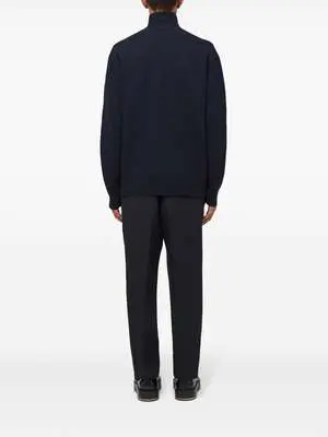 JIL SANDER Chain-link Wool Jumper