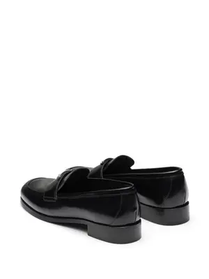 Prada Triangle Logo Loafers