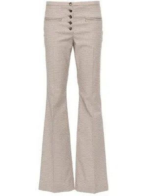 COURREGES Tailored Checked Trousers