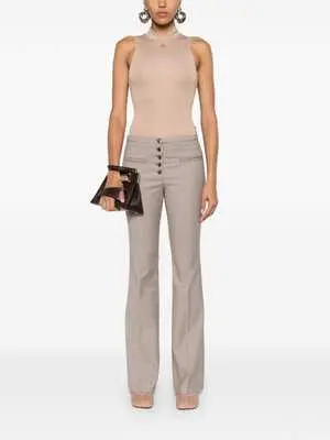 COURREGES Tailored Checked Trousers