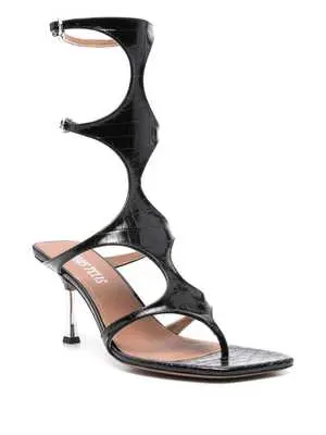 Paris Texas Uma 75mm Sandals - Black