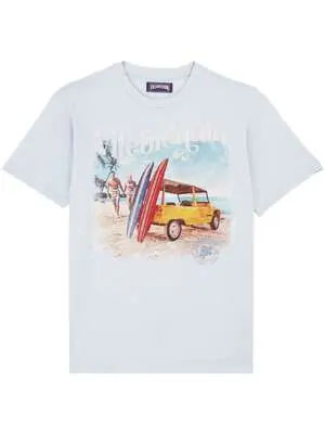 Vilebrequin Graphic-print Cotton T-shirt - Blue