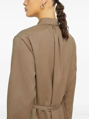 JIL SANDER Straight-point Collar Wool Dress