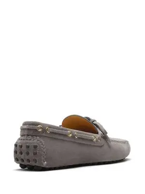 Car Shoe Suede Driving Shoes - Grey