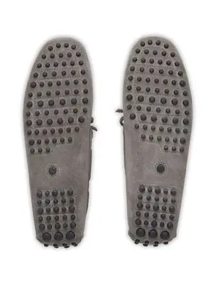 Car Shoe Suede Driving Shoes - Grey