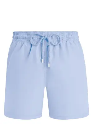 Vilebrequin Moorea Logo-appliqué Swim Shorts - Blue