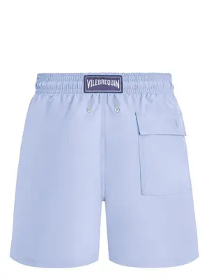 Vilebrequin Moorea Logo-appliqué Swim Shorts - Blue