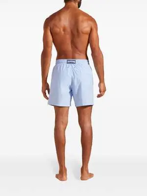 Vilebrequin Moorea Logo-appliqué Swim Shorts - Blue