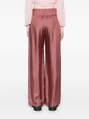 Aspesi Straight-leg Satin Trousers - Pink