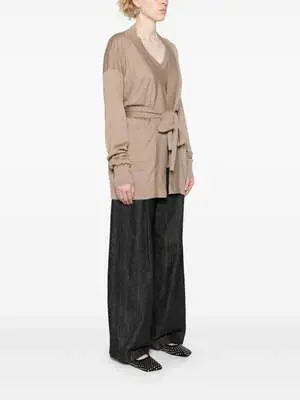 WILD CASHMERE Scarlet Belted Cardigan