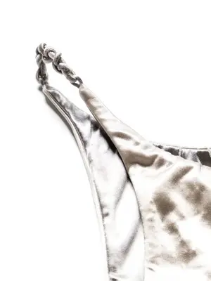 ISA BOULDER Rope Reversible Bikini Bottom - Grey