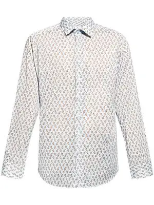 Etro Paisley-print Cotton Shirt - Blue