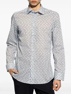 Etro Paisley-print Cotton Shirt - Blue