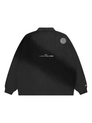 AAPE BY *A BATHING APE Embroidered Logo Long-sleeve Polo Shirt