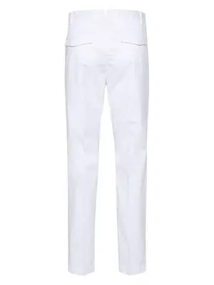 PT TORINO Slim-cut Stretch Cotton Chino Trousers - White
