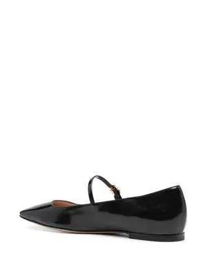 GIANVITO ROSSI Buckle-fastening Ballerina Shoes - Black