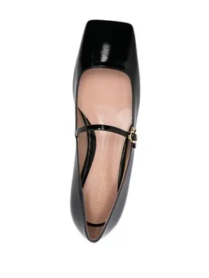 GIANVITO ROSSI Buckle-fastening Ballerina Shoes - Black