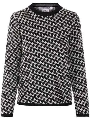 Comme Des Garçons Intarsia-knit Wool Jumper