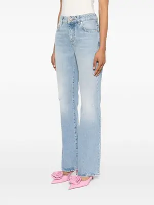 Balmain Mid-rise Flared Jeans - Blue