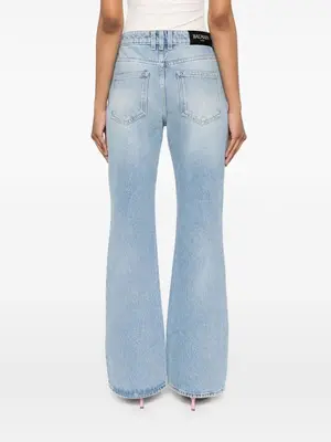Balmain Mid-rise Flared Jeans - Blue