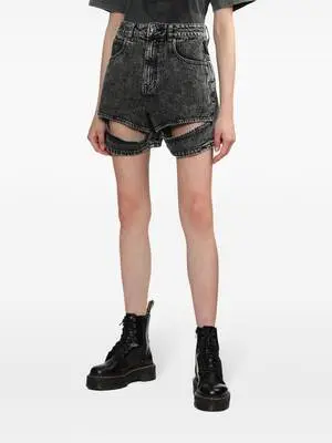 Izzue Logo-patch Cotton Shorts