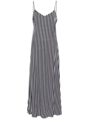 Tommy Hilfiger Sleeveless Striped Maxi Dress - Blue