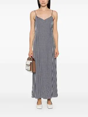 Tommy Hilfiger Sleeveless Striped Maxi Dress - Blue