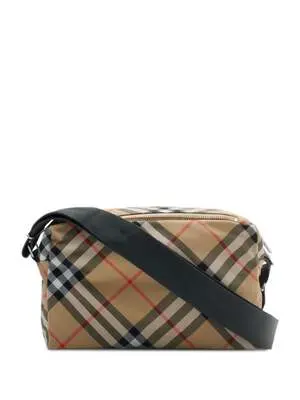 Burberry Check Messenger Bag - Neutrals
