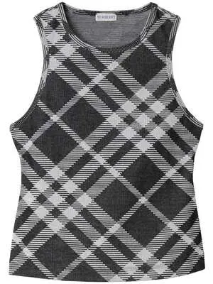 Burberry Checkered Cotton Top