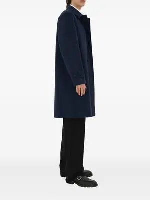 Burberry Water-resistant Cotton Car Coat - Blue