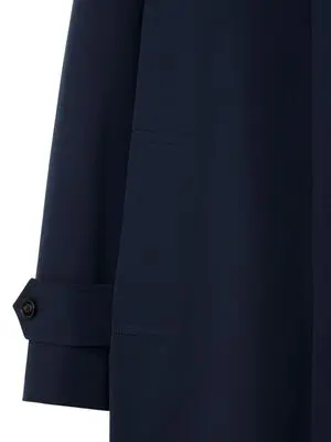Burberry Water-resistant Cotton Car Coat - Blue