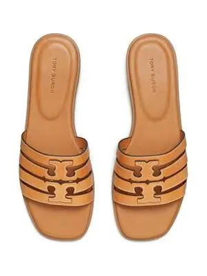 Tory Burch Ines Cage Slides - Brown