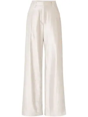 Brunello Cucinelli Shimmer Wide-leg Trousers