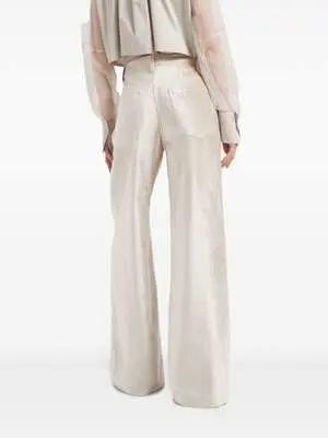 Brunello Cucinelli Shimmer Wide-leg Trousers