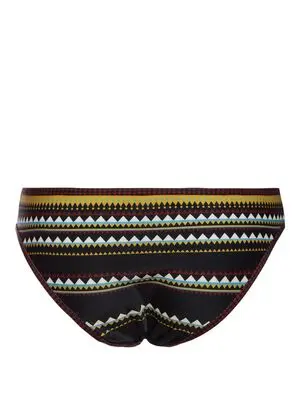 La DoubleJ Geometric-print Bikini Bottoms