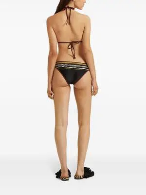 La DoubleJ Geometric-print Bikini Bottoms