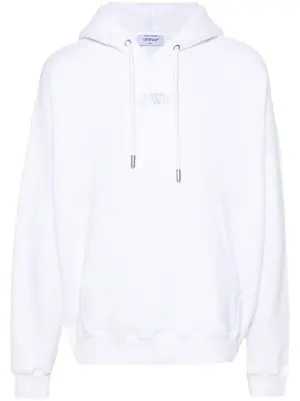 Off-White Arrow Skate Cotton Hoodie - Blue