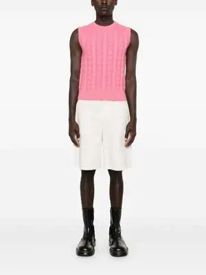Acne Studios Face Logo Cable-knit Jumper