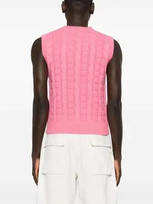Acne Studios Face Logo Cable-knit Jumper