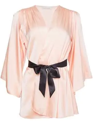 FLEUR DU MAL Angel-sleeve Robe - Pink