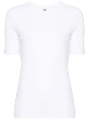 TOTEME Ribbed Cotton T-shirt