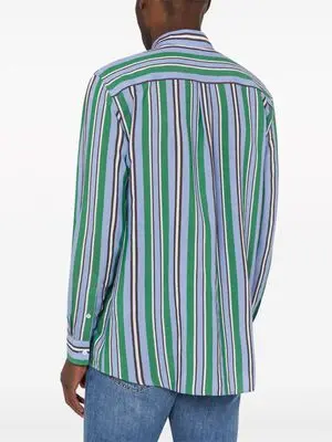 Moschino Teddy Bear-appliqué Striped Shirt