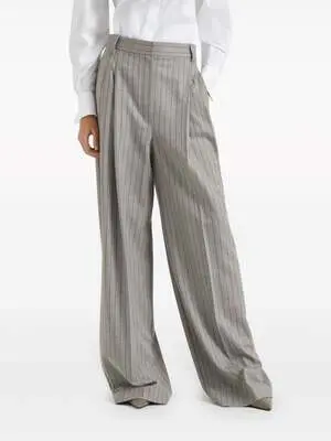 Brunello Cucinelli Wide-leg Wool Trousers