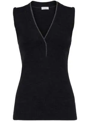 Brunello Cucinelli Straight Hem Vests For Women