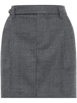 Brunello Cucinelli Tailored Virgin Wool Miniskirt