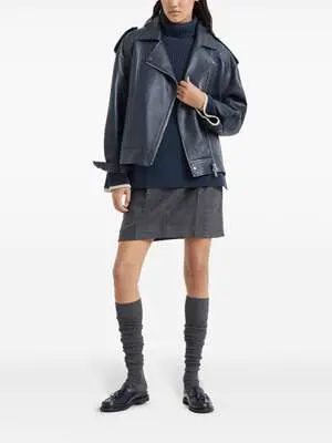 Brunello Cucinelli Tailored Virgin Wool Miniskirt