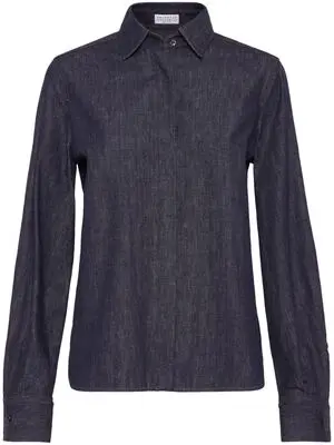 Brunello Cucinelli Straight Hem Shirts For Women